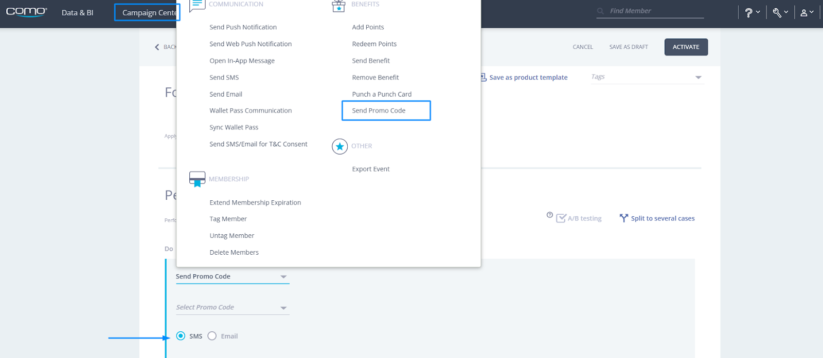 Sending Promo Codes Campaigns – Como Knowledge Center