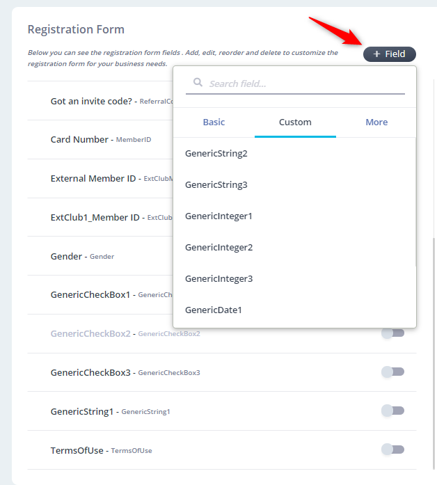 Customize your Registration Form – Como Knowledge Center